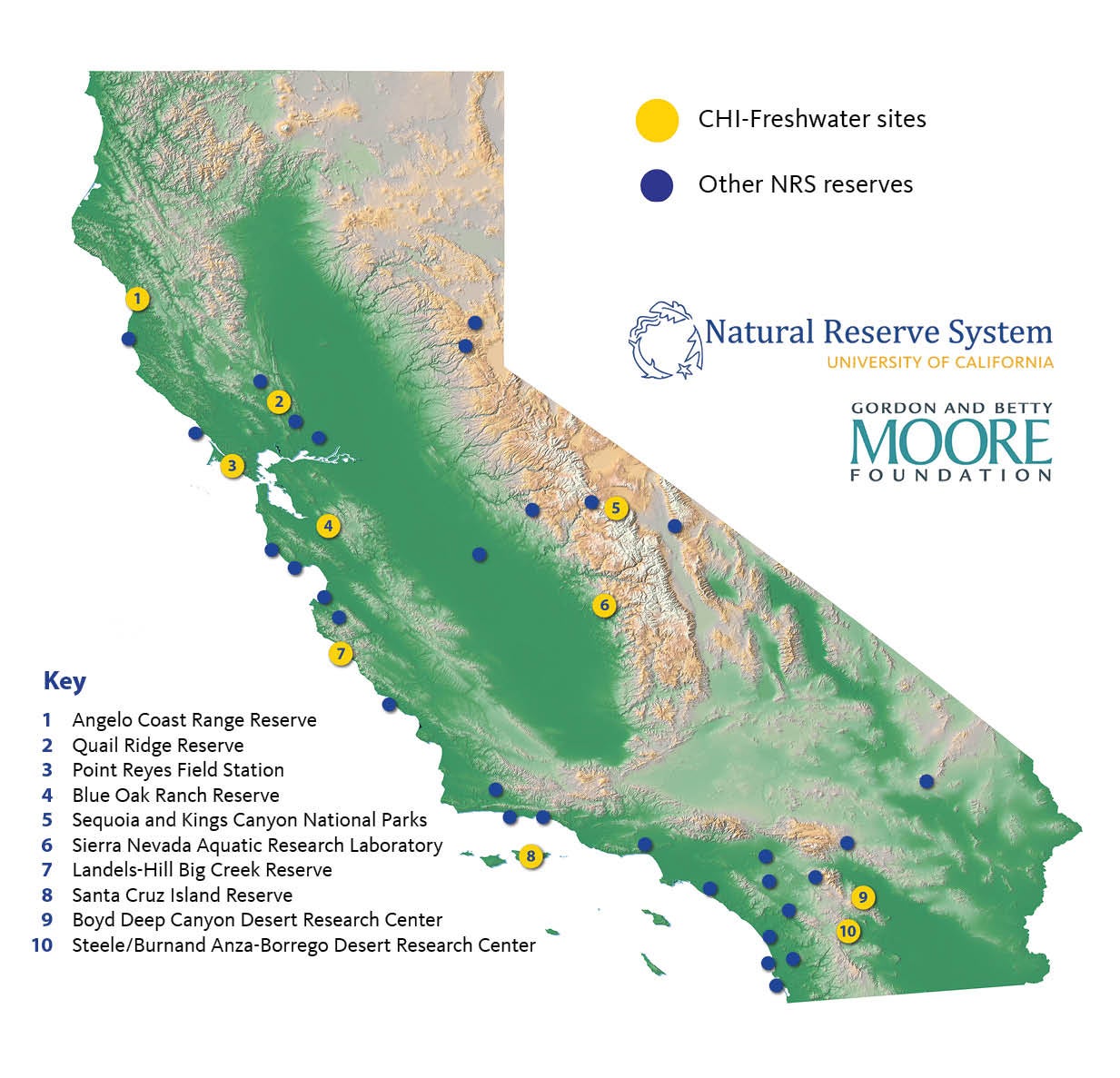 Mapa De Recursos Naturales De California